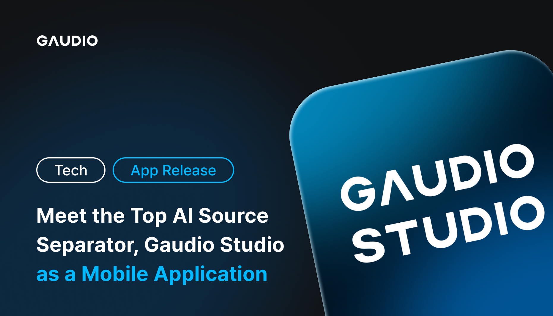 Meet the Top AI Source Separator, Gaudio Studio as a Mobile Application